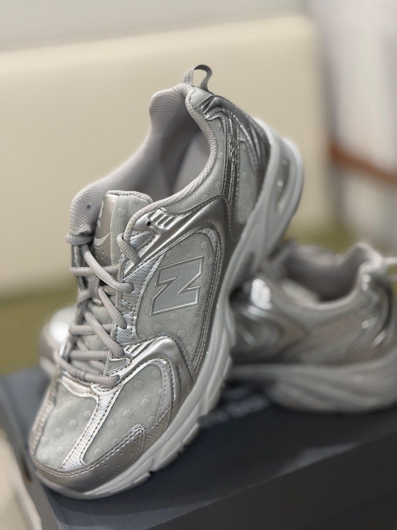 RARE: New Balance 530 "Silver Metallic/Polka Dots" sneakers, Women's ...