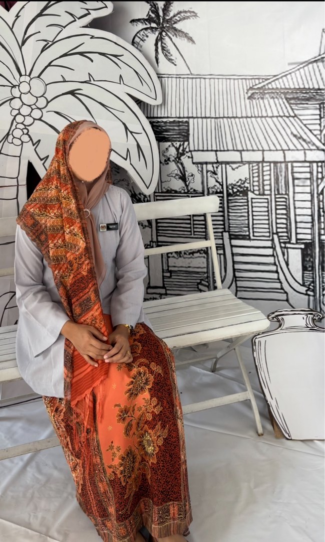 Selendang & Kain (Orange), Women's Fashion, Dresses & Sets, Traditional ...