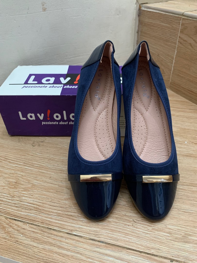 Sepatu wedges wanita laviola size 38 (24 cm) tinggi 3cm, Fesyen Wanita ...