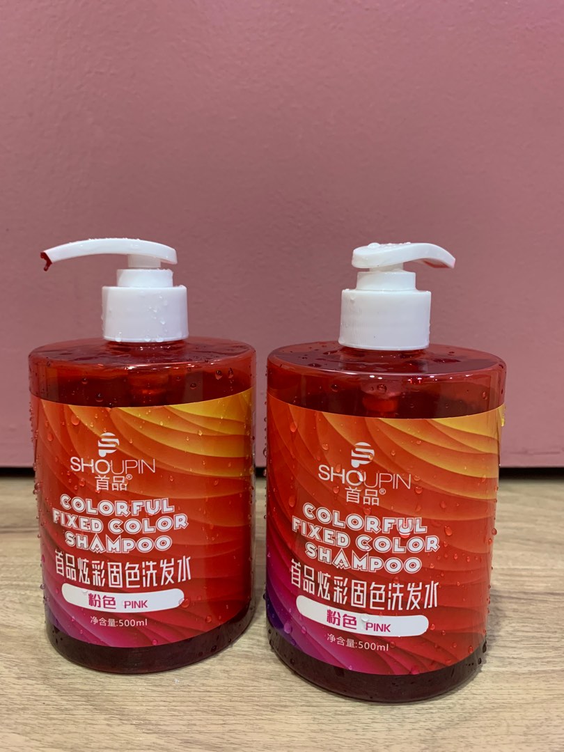 Shoupin PINK Color Shampoo, Beauty & Personal Care, Hair on Carousell