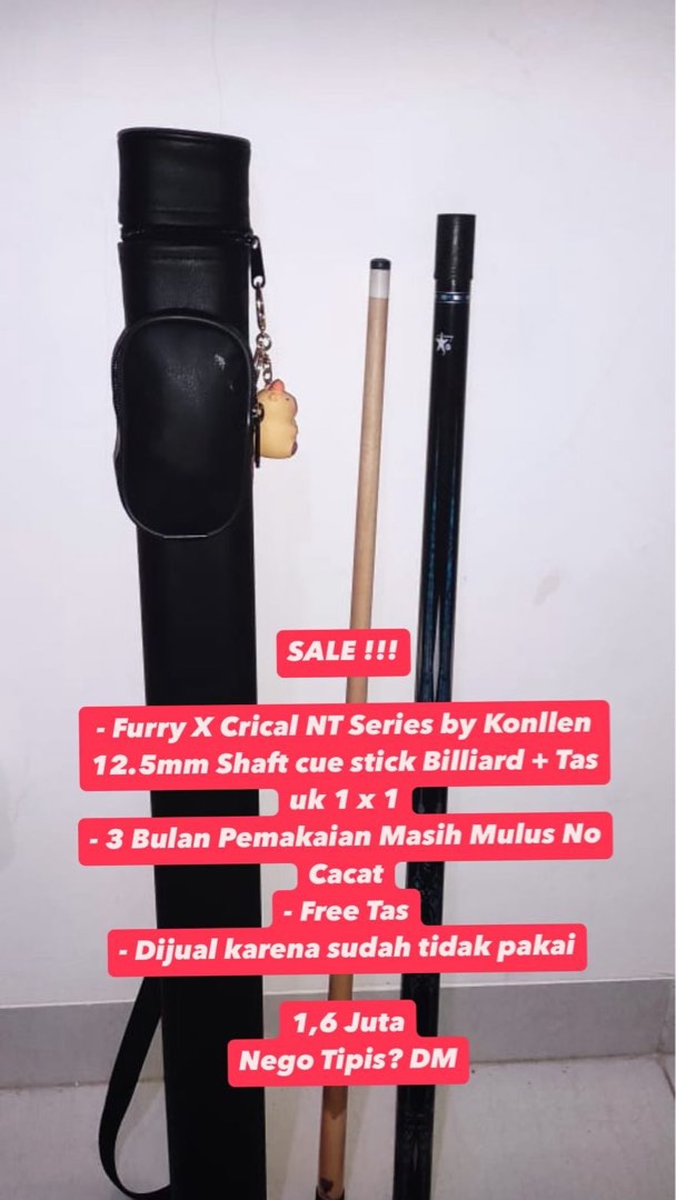 Stick Biliard Furry x Crical NT, Olah Raga, Perlengkapan Olahraga ...