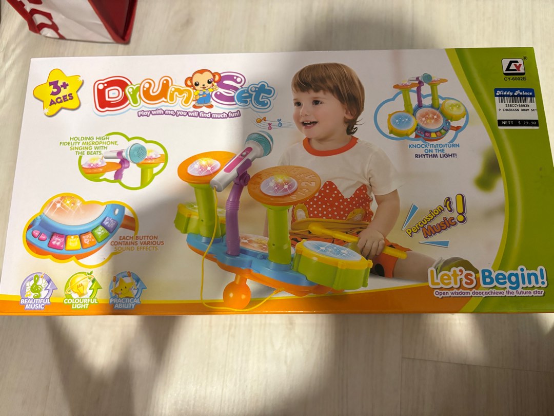 Toddler musical drum set with microphone (not vtech winfun fisher ...