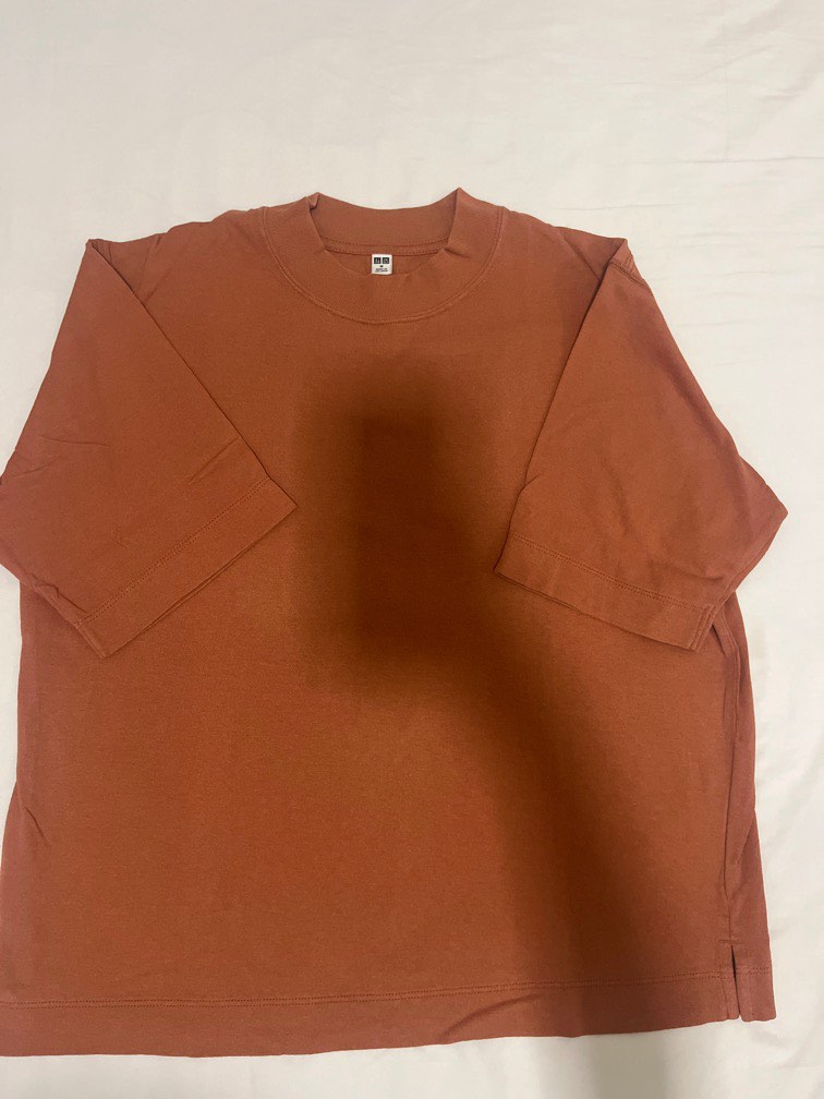 UNIQLO ORANGE, Women's Fashion, Tops, Shirts on Carousell