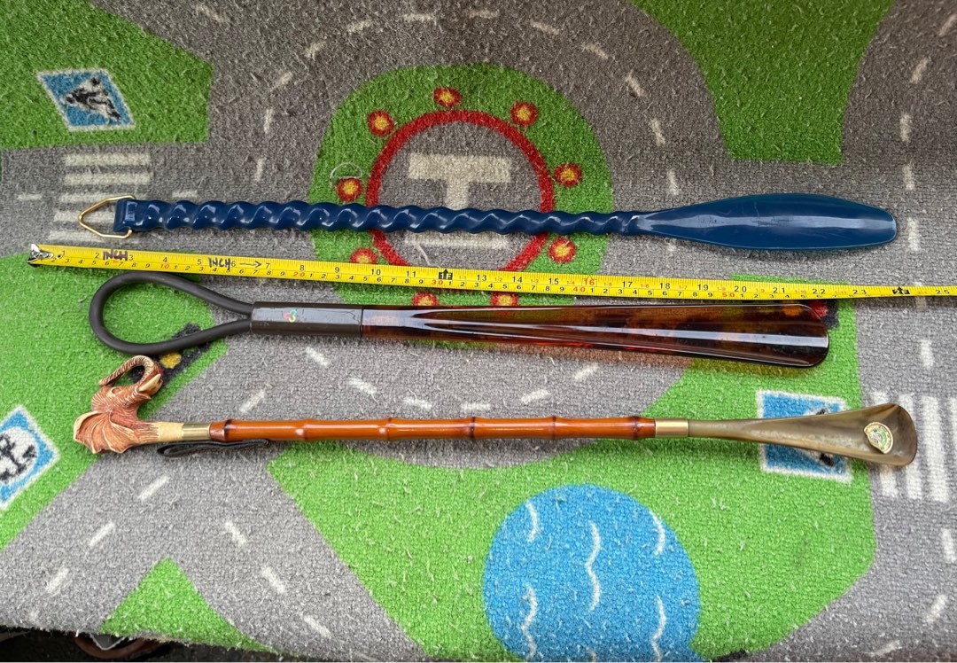 Vintage Shoe Horns with markings For take all no issue, Hobbies & Toys ...