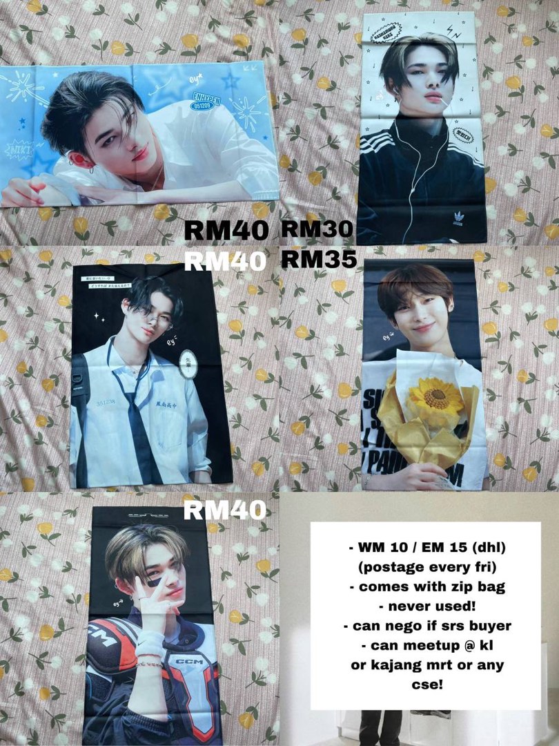 wts enhypen ni-ki riki sunoo slogan cheering kit, Hobbies & Toys ...