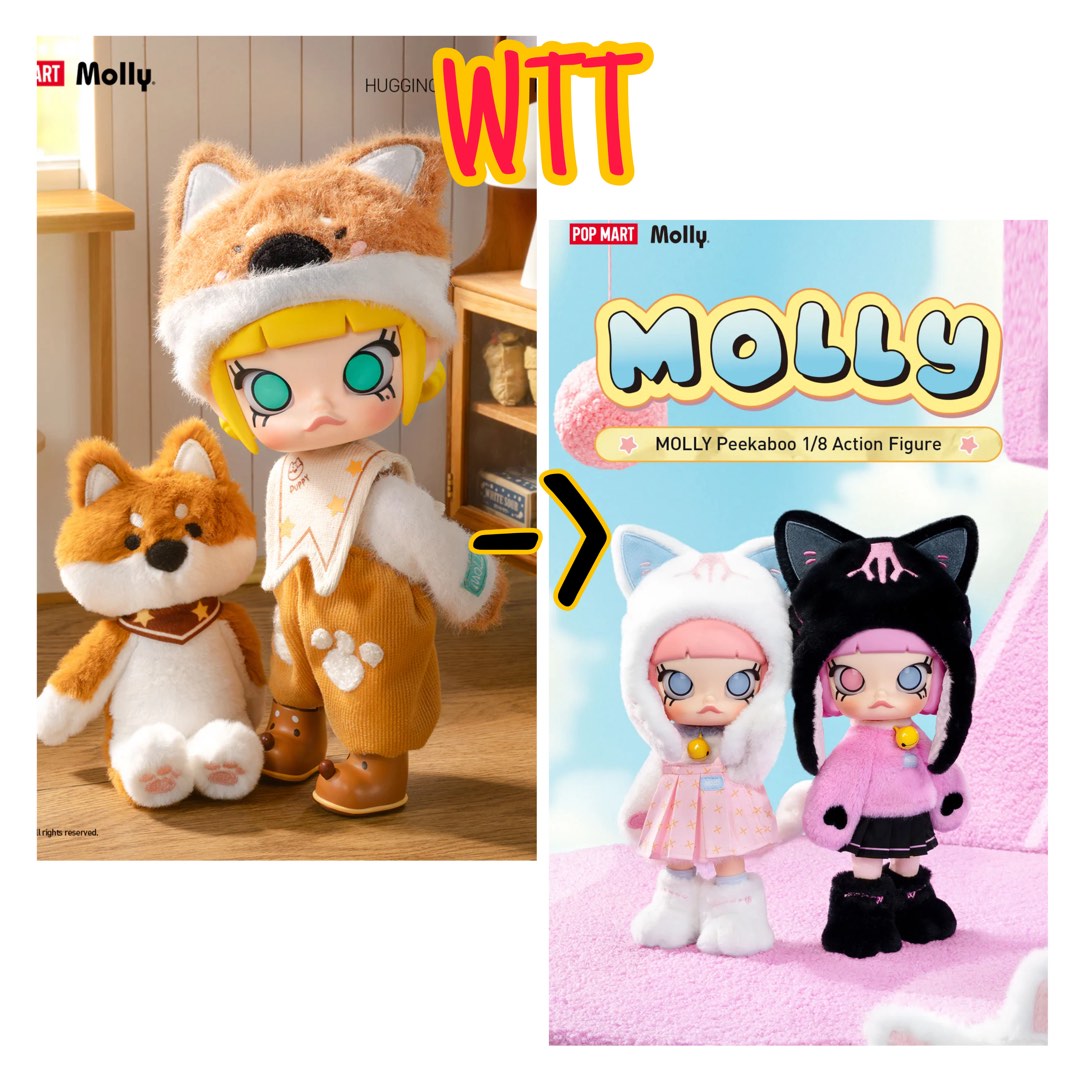 [WTT] POP MART MOLLY Hugging 1/8 Action Figure to POP MART MOLLY ...