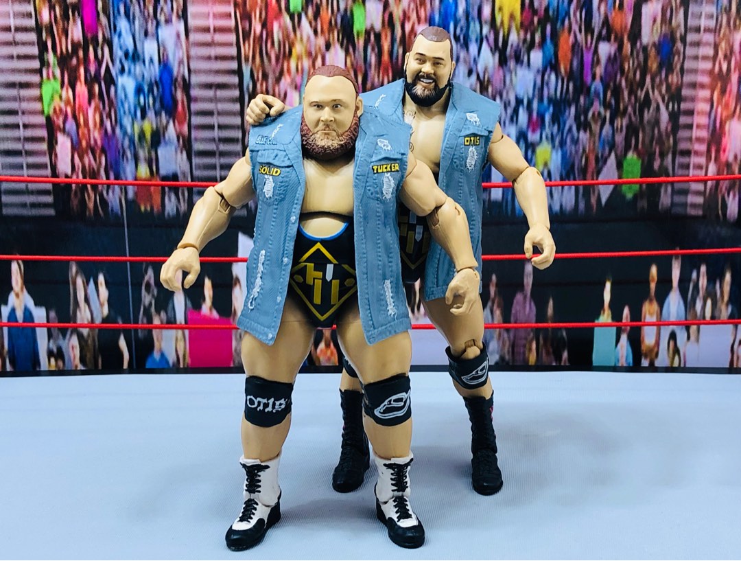 WWE Mattel Elite Otis & Tucker Heavy Machinery Wrestling Action Figures ...