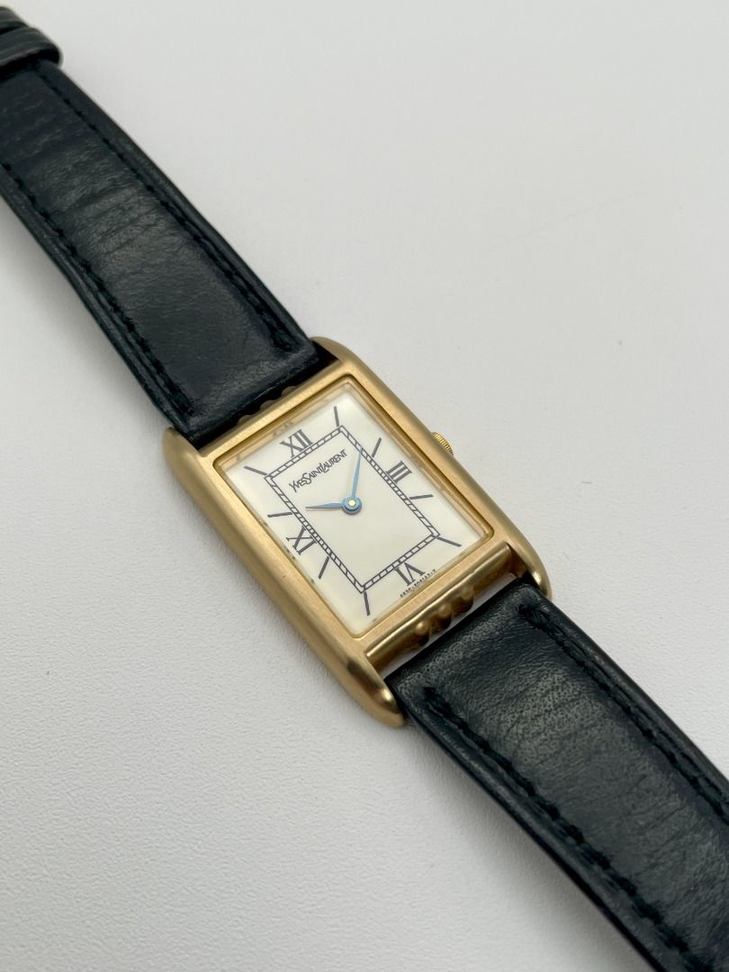 Yves Saint Laurent Tank Roman Vintage Watch in Gold, Luxury, Watches on ...