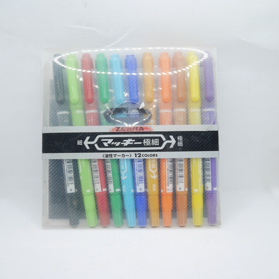 Zebra Markers - Twin Point Permanent Marker - Ex Mckie Set of 11 Colour ...