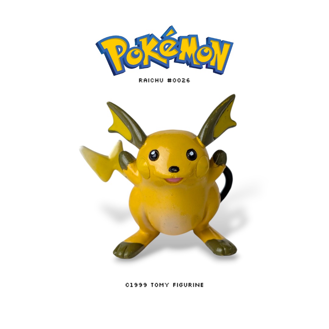 1999 TOMY Pokemon Raichu #026 Figurine, Hobbies & Toys, Toys & Games on ...