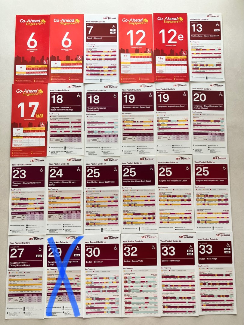 ⚠️ ⚠️ ⚠️ [UPDATED LISTING] Stack 7 & 8: Assorted SBS Transit/SMRT/TTS ...