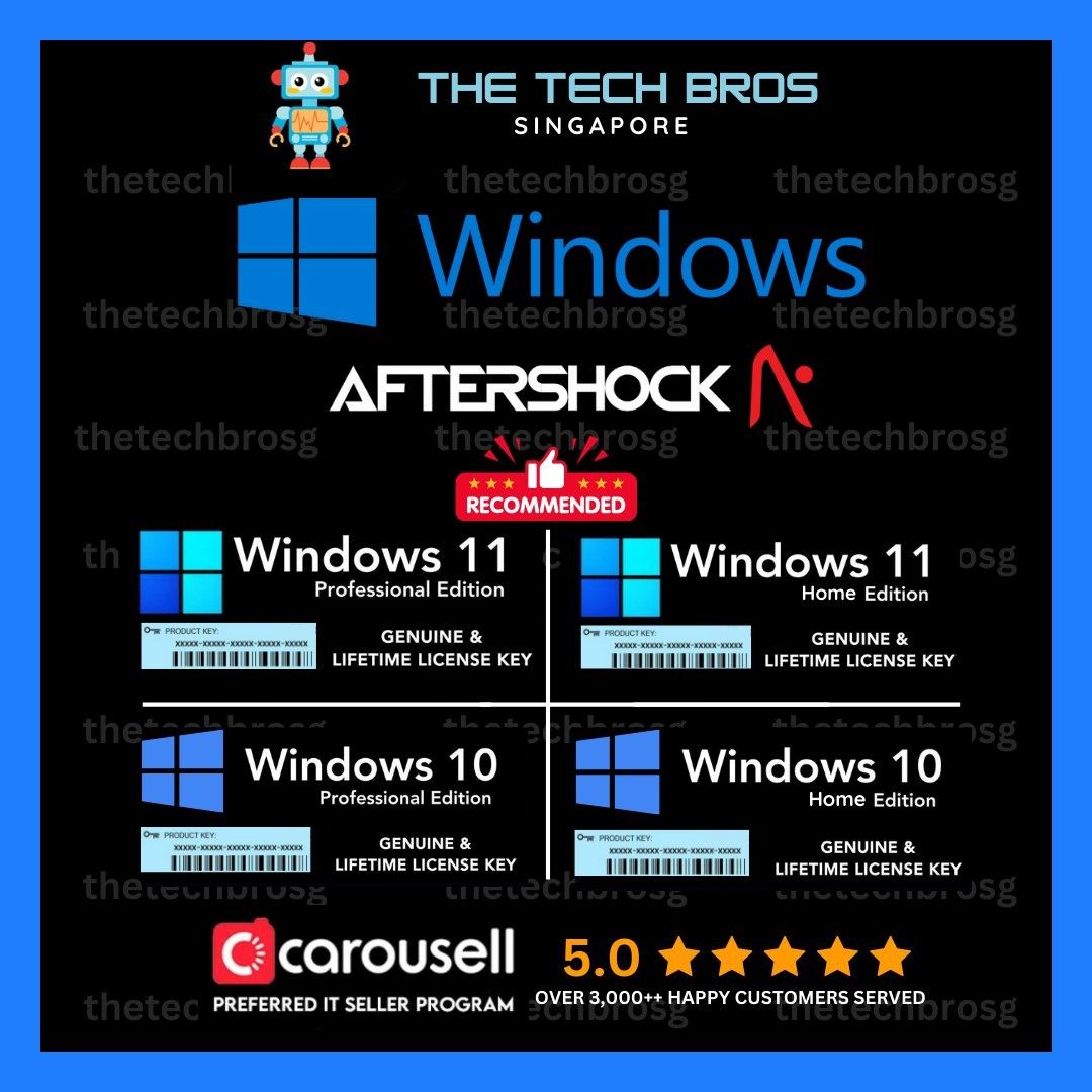 ⭐ Genuine Windows 10 / 11 Home / Pro / Enterprise / Education OS ...