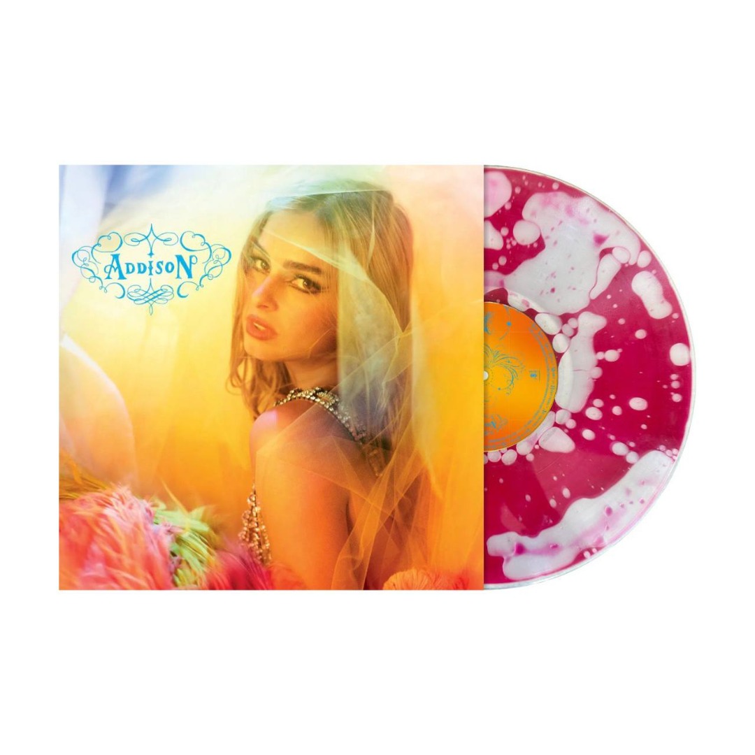 Addison Rae - Addison (Pink Sparkle Liquid vinyl) Bad World Exclusive ...