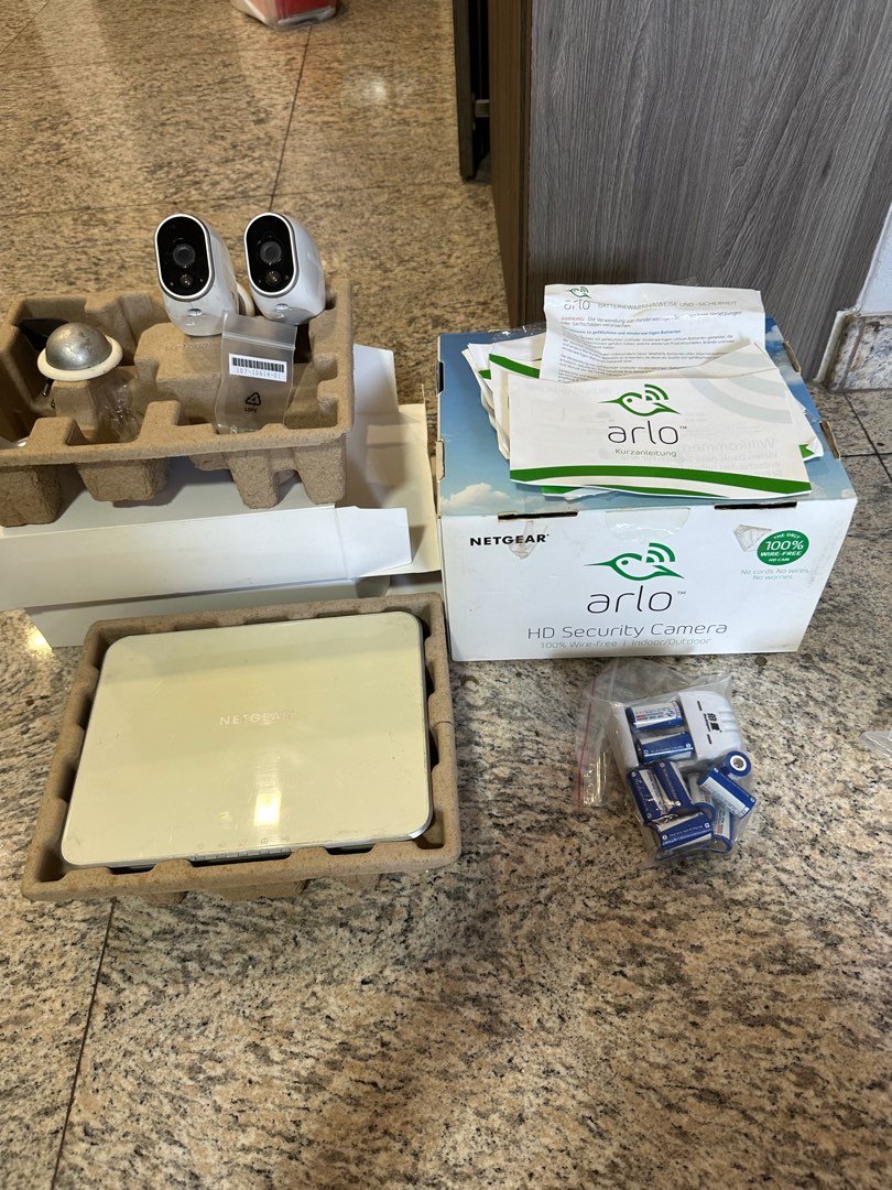 Arlo 2 wireless camera kit with base station, Furniture & Home Living ...