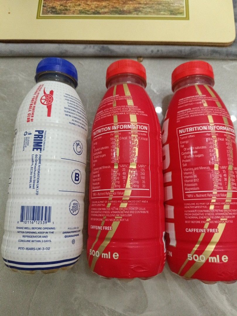 ARSENAL PRIME Hydration Drink, Food & Drinks, Beverages on Carousell