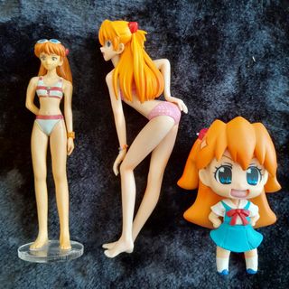 Banpresto Evangelion @ School Petit EVA Racing Circuit Mini Figure - Asuka Langley Sohryu & Rei ...
