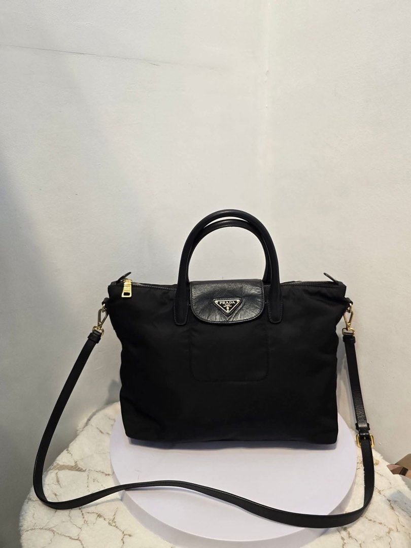 Authentic Prada 2 way bag, Luxury, Bags & Wallets on Carousell