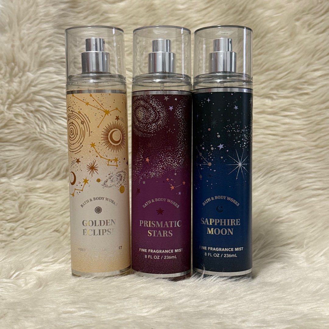 Bath and Body Works Golden Eclipse, Prismatic Stars, Sapphire Moon, Beauty & Personal Care ...