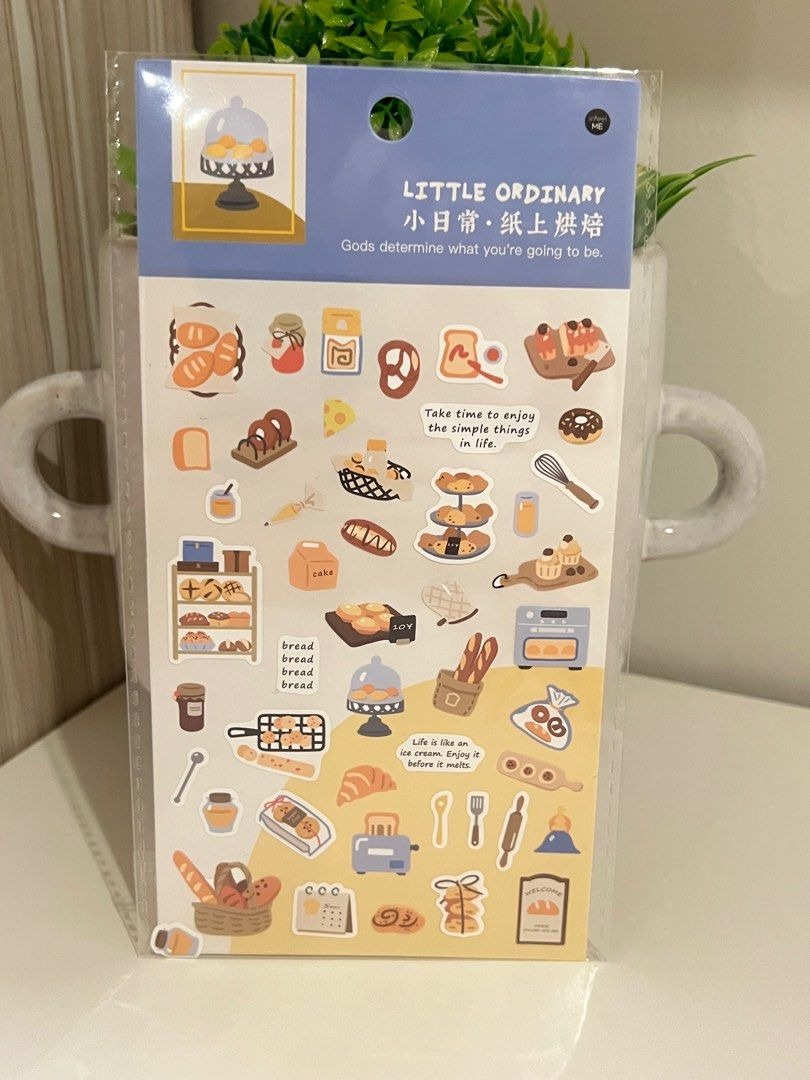 Bread Bakery Life Sticker Sheet, Hobbies & Toys, Stationery & Craft ...