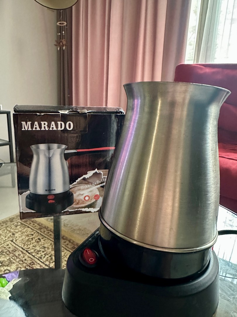 Coffee maker Turkish Greek Arabic silver coffee maker, TV & Home ...