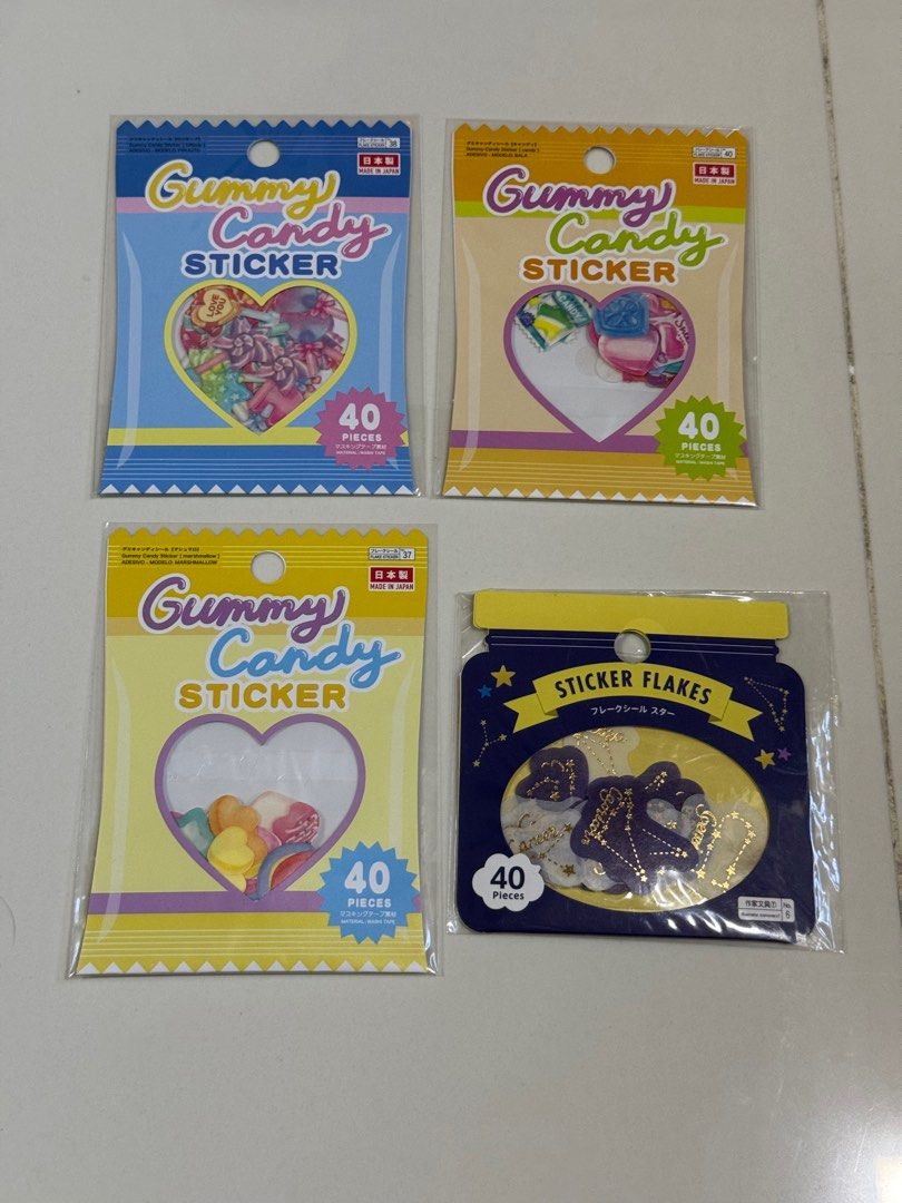 daiso sticker flakes | sweets & horoscope, Hobbies & Toys, Stationery ...