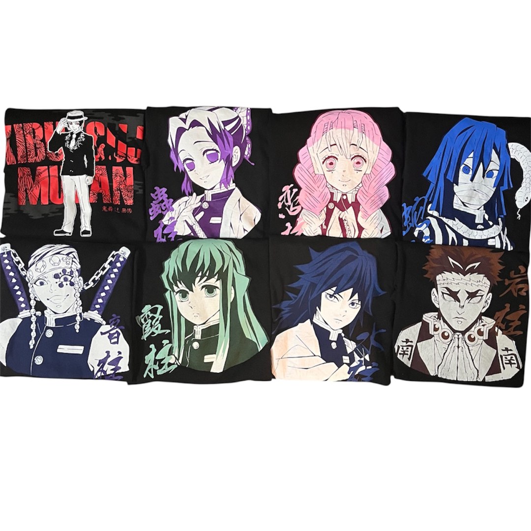 Demon Slayer Hashira Bandai Full Set Shirt, Men's Fashion, Tops & Sets ...