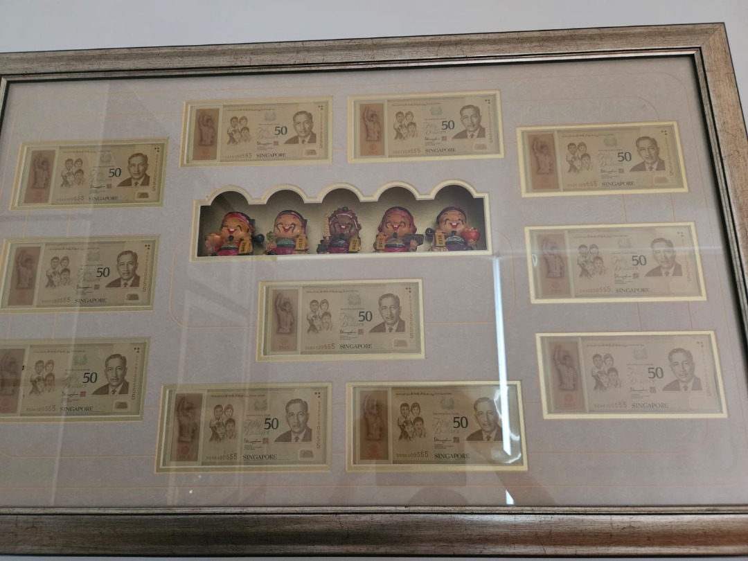 Exclusive SG50 LKY $50 Commemorative Notes Set – Triple ‘555’ Serial ...