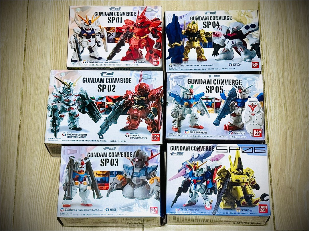 FW Gundam Converge (SP01, SP02, SP03, SP04, SP05, SP06), 興趣及遊戲, 玩具 & 遊戲類 - Carousell