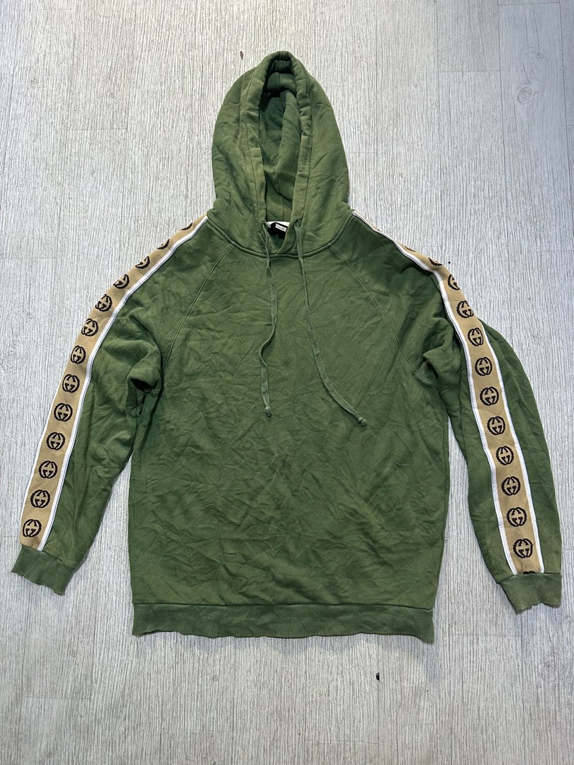 Gucci - Interlocking GG - Logo Side Tape - Hoodie, Men's Fashion, Coats ...