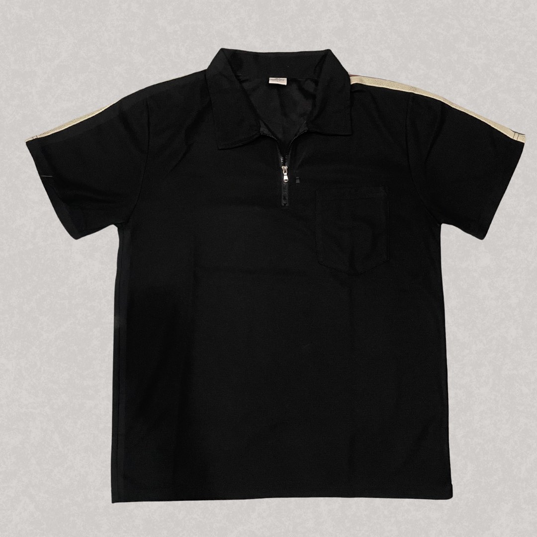 Gucci Style Quarter-zip Shirt, Men's Fashion, Tops & Sets, Tshirts ...