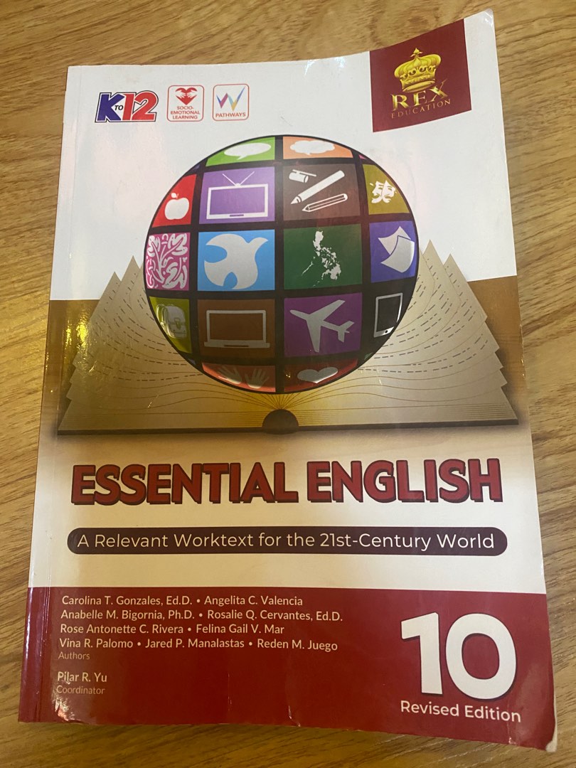 K-12 GRADE 10 ESSENTIAL ENGLISH TEXTBOOK, Hobbies & Toys, Books ...