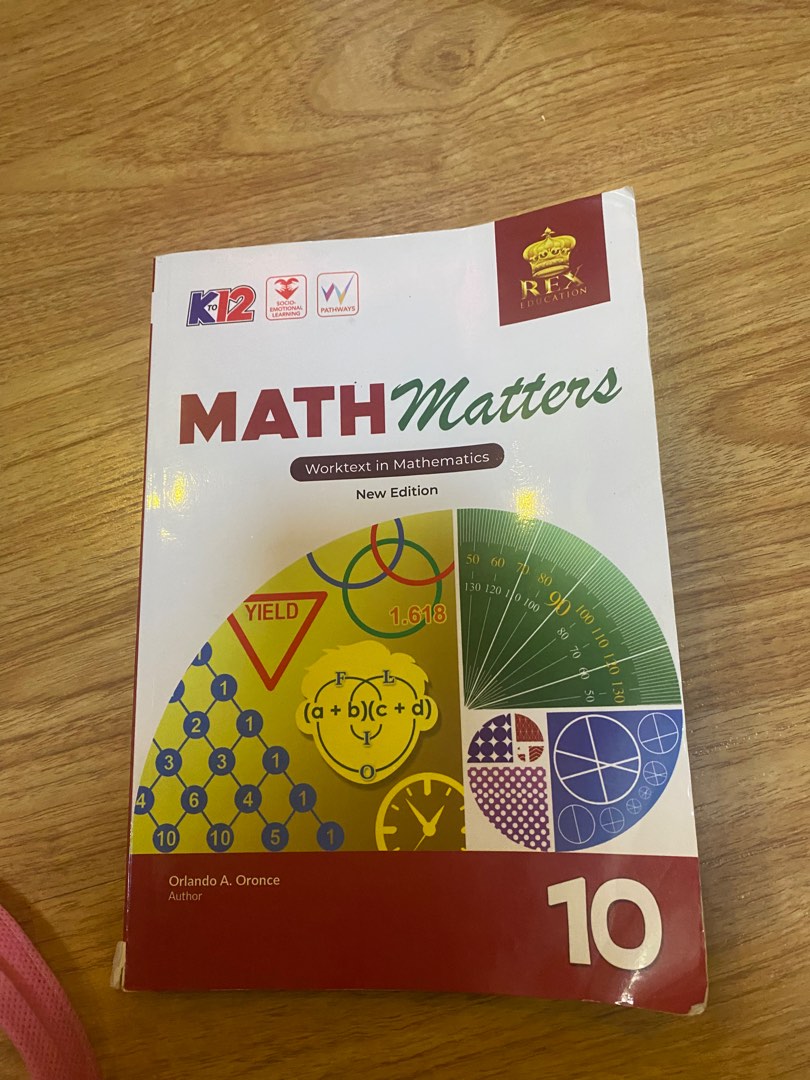 K-12 GRADE 10 MATH MATTERS TEXTBOOK, Hobbies & Toys, Books & Magazines ...
