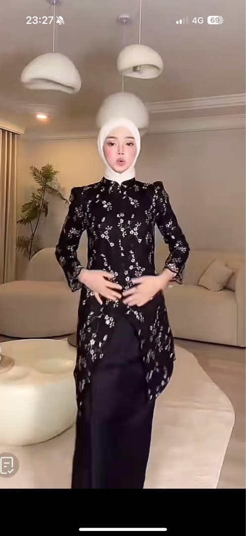 karla ceo chomel black, Women's Fashion, Muslimah Fashion, Baju Kurung ...