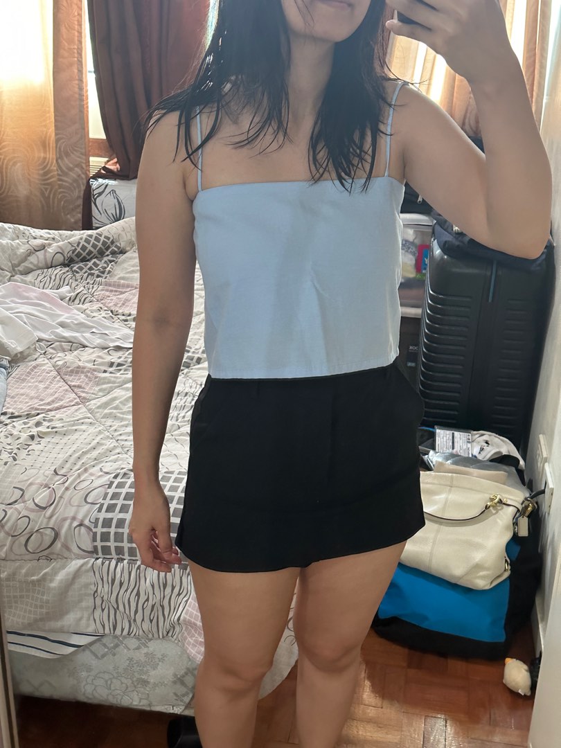 La coco babe blue top, Women's Fashion, Tops, Sleeveless on Carousell