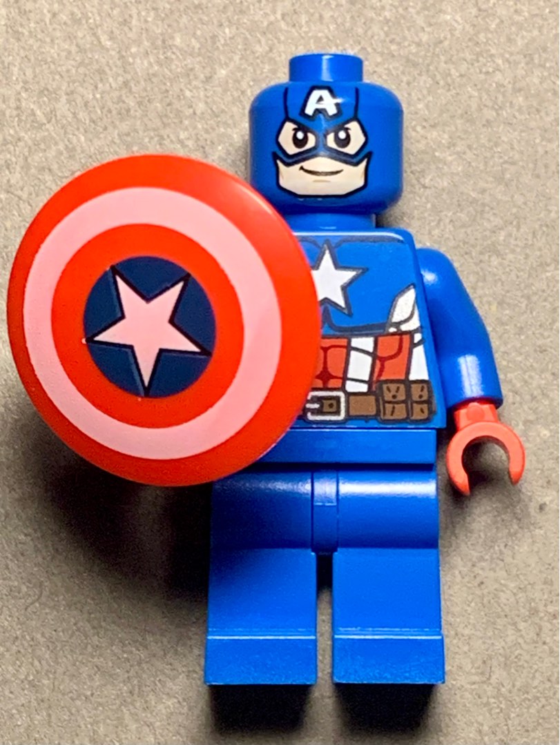Lego Minifigure Captain America (2014) sh106 Marvel Super Heroes ...