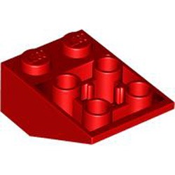 LEGO Parts 3747 Roof Tile 2x3/25 Degree Inverted Bright Red 4500462 ...