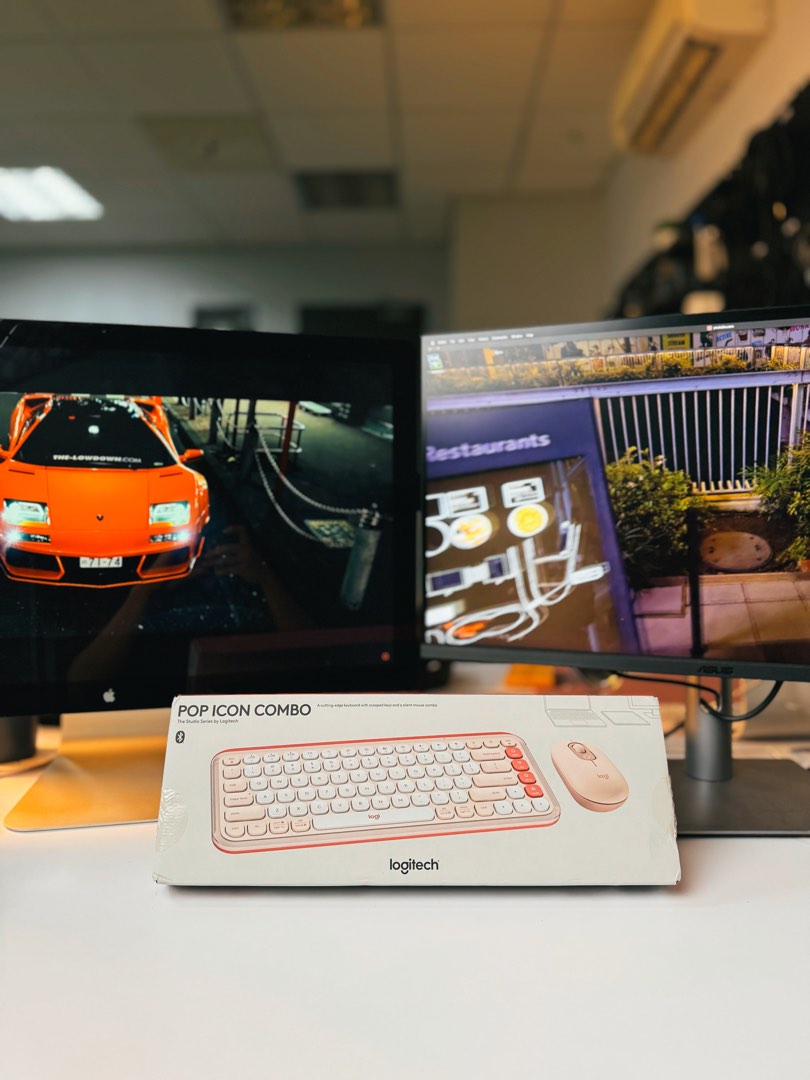 Logitech POP icon Combo Rose, Computers & Tech, Parts & Accessories, Computer Keyboard on Carousell