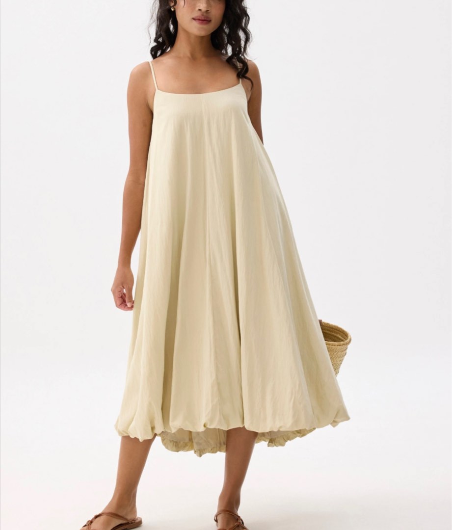 Love Bonito Straight Neck Bubble Dress, Women's Fashion, Dresses & Sets ...
