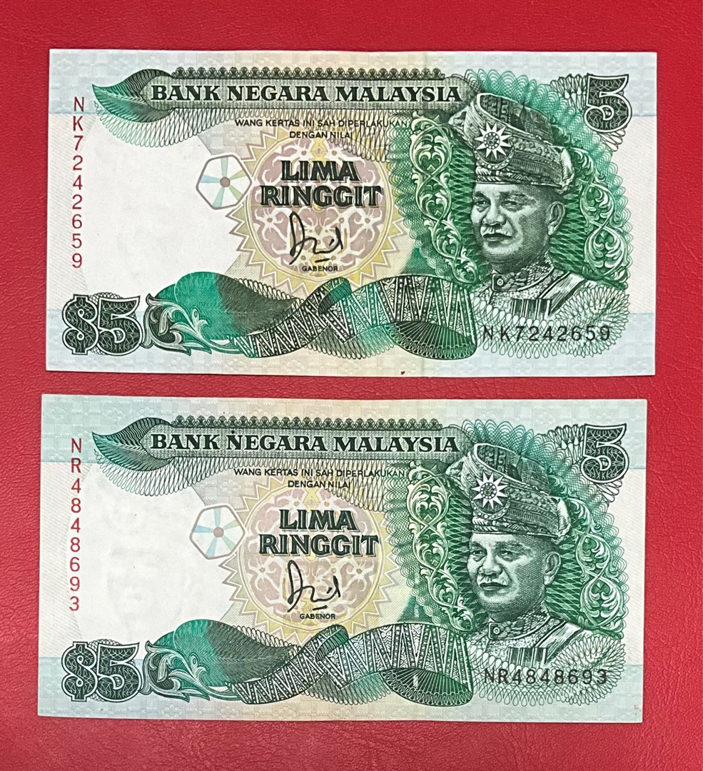 Malaysia 6th Series RM5 with cross, Hobbies & Toys, Memorabilia ...