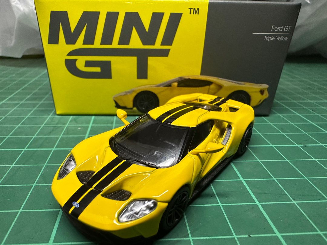 Mini GT Ford GT Triple Yellow, Hobbies & Toys, Toys & Games on Carousell
