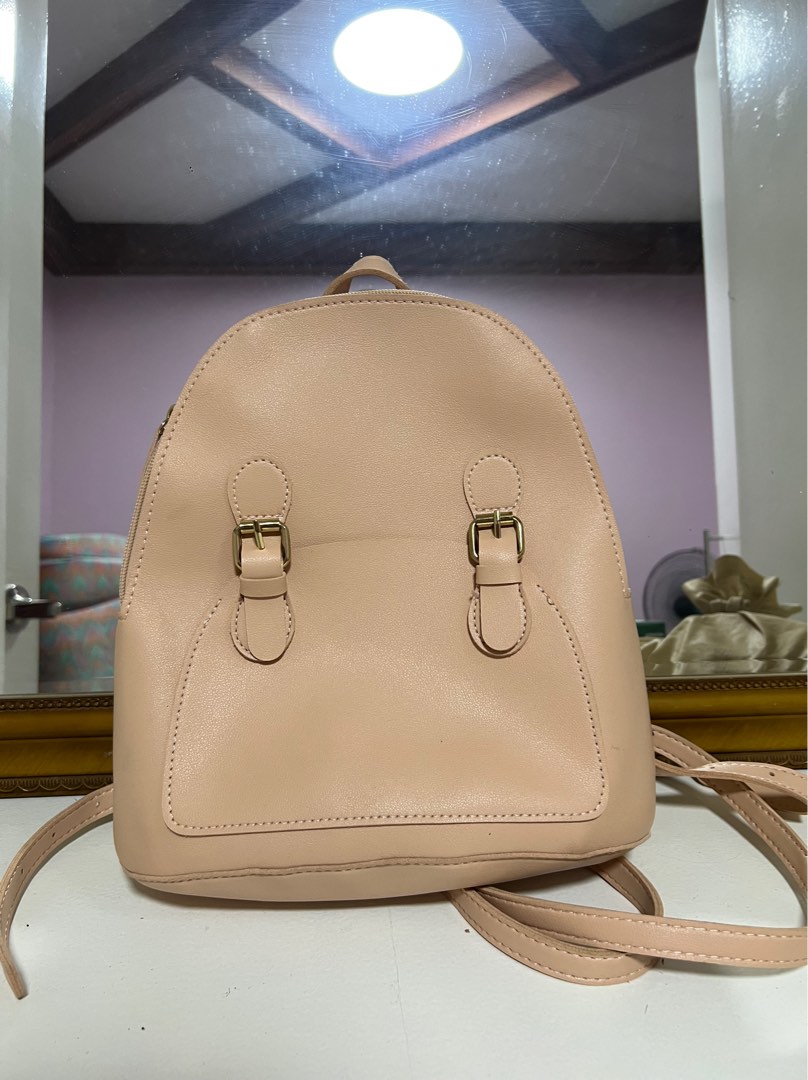 MINISO Small Pink Backpack, Women's Fashion, Bags & Wallets, Backpacks ...