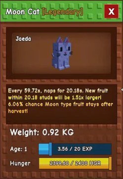 Mooncat| Grow a Garden, Video Gaming, Gaming Accessories, In-Game ...