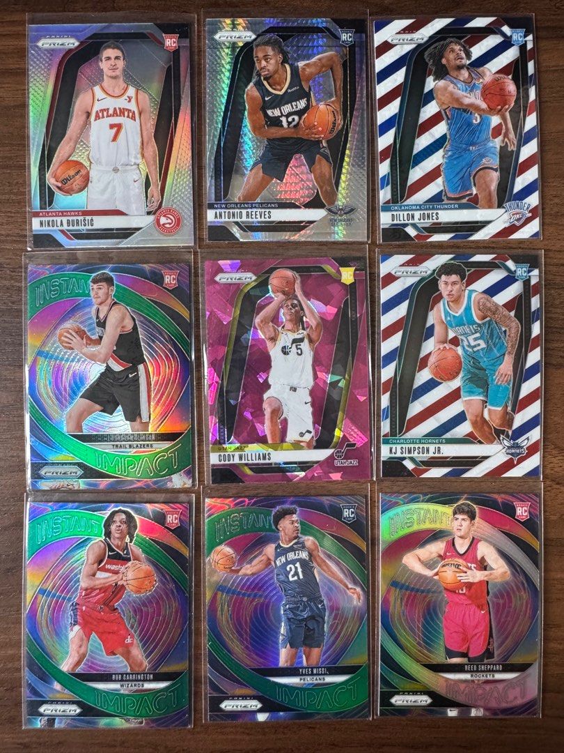 NBA Sport Cards ($5 Each) / Bub Carrington / Donovan Clingan / Yves ...