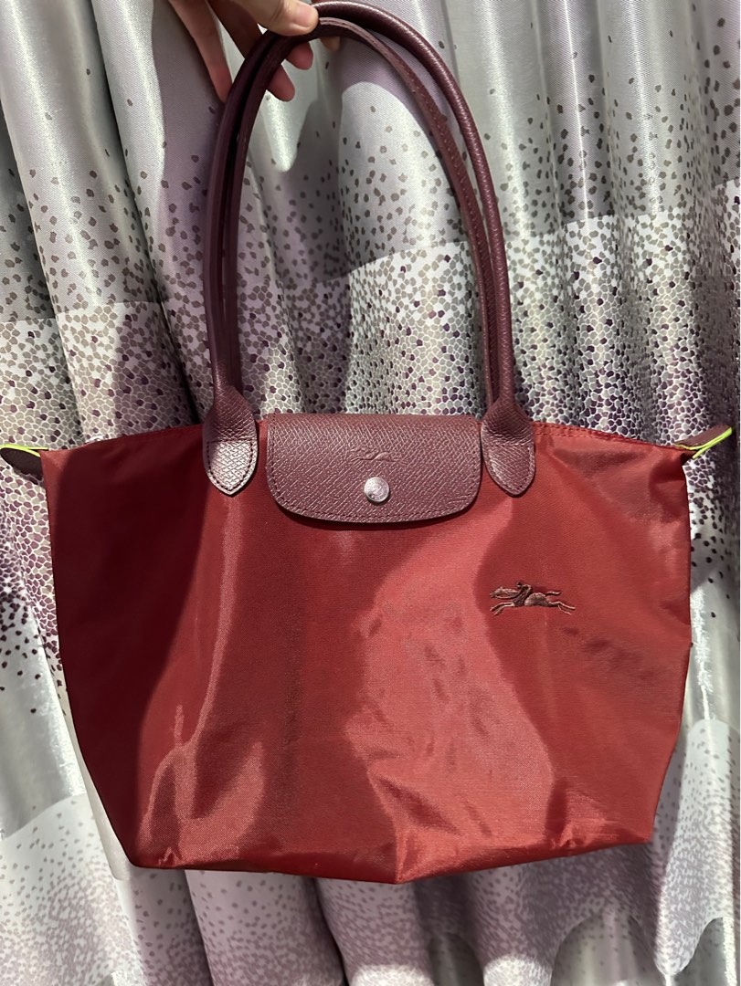 New longchamp le pliage long handle medium, Fesyen Wanita, Tas & Dompet ...