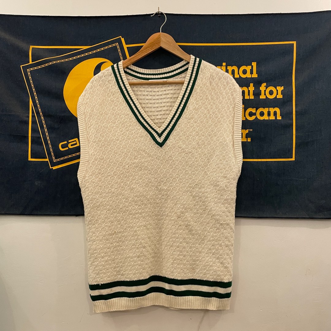 Niko And .. Knitted Vest, Men's Fashion, Tops & Sets, Vests on Carousell