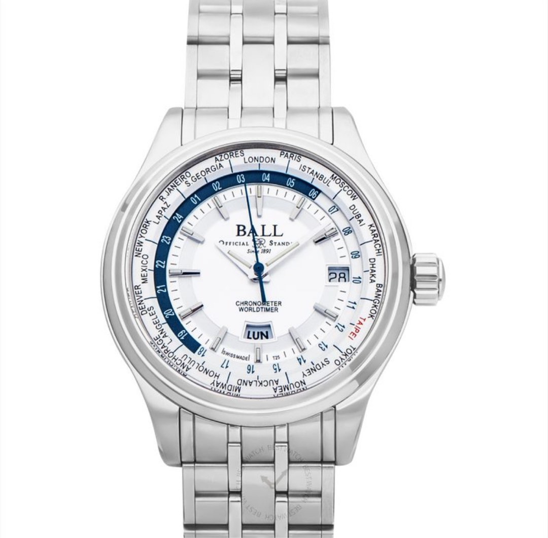 【Okuru】 （極新）BALL 波爾 Trainmaster Worldtime-台灣限量版-天文台認證-GM2020D-S2CJ-SL ...