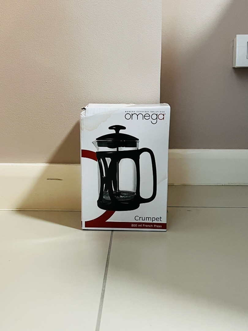Omega crumpet french press 800ml, TV & Home Appliances, Kitchen ...