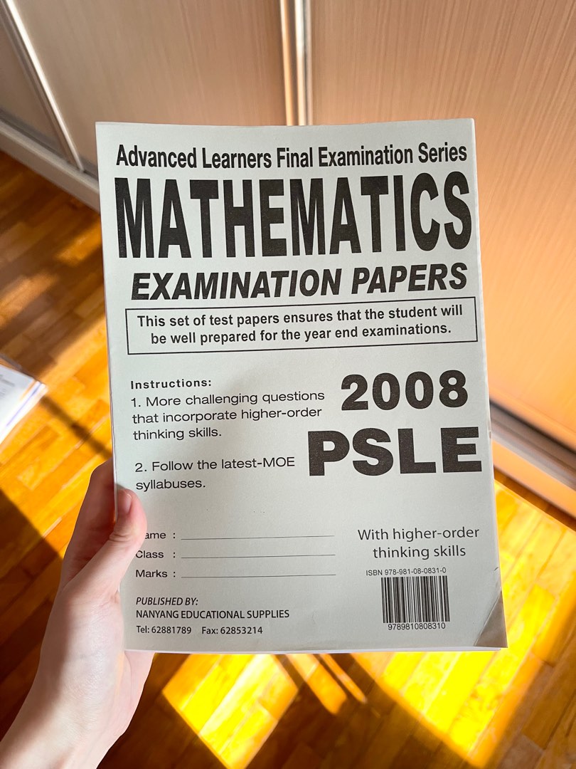 PSLE Mathematics Examination Papers (2008), Hobbies & Toys, Books ...