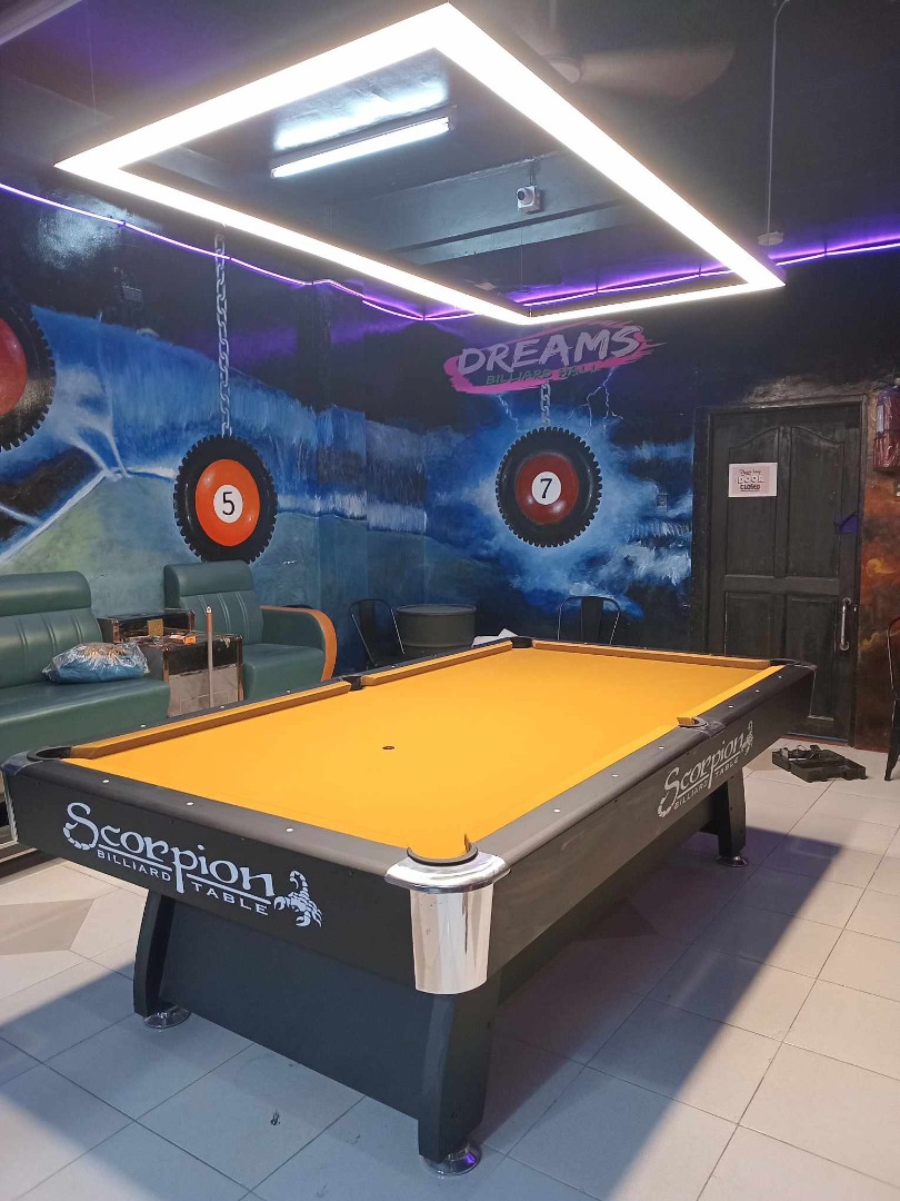 SCORPION BILLIARD TABLE, Sports Equipment, Sports & Games, Billiards ...