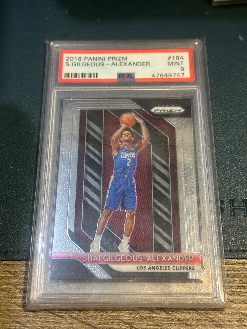 Shai Gilgeous-Alexander (SGA) NBA Prizm RC Rookie Card Graded PSA 9 ...